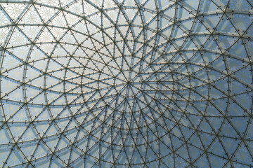 Intricate Star-Shaped Stained Glass Roof Design from Pikwizard