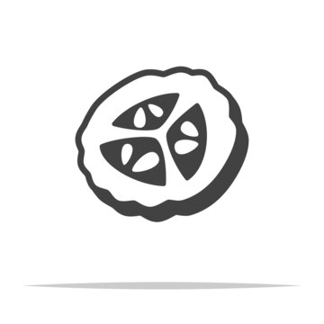 Pickle Slice Clip Art Black And White