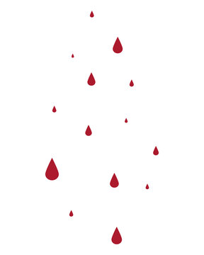 Red Tear Drop Clip Art