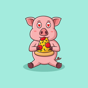 Pig Cartoon Eating Images – Browse 1,190 Stock Photos, Vectors, and ...