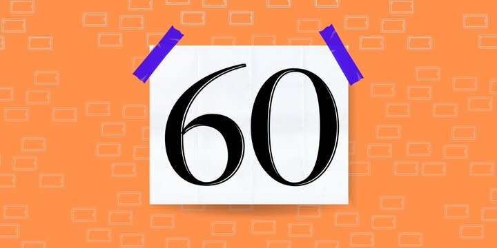 Number 60 Clipart