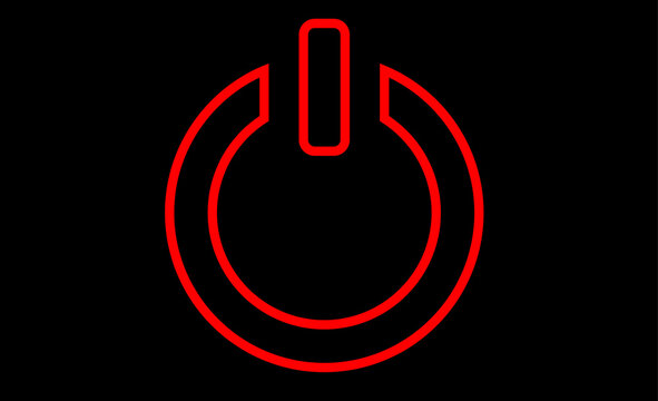 Red Power Button