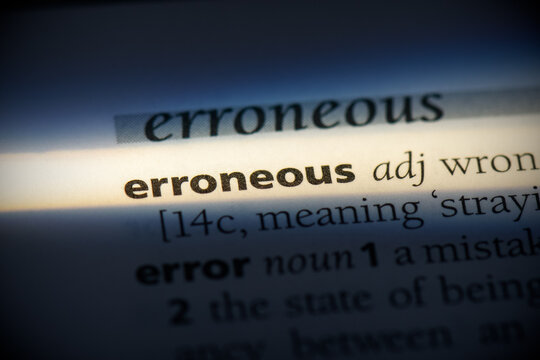 「Meaning:erroneous」の写真素材 | 322件の無料イラスト画像 | Adobe Stock