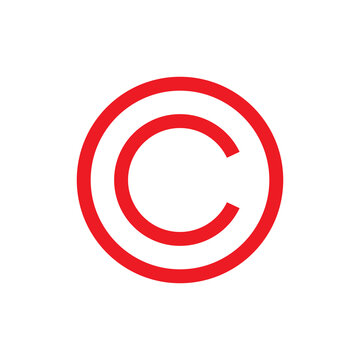 Red Copyright Symbol