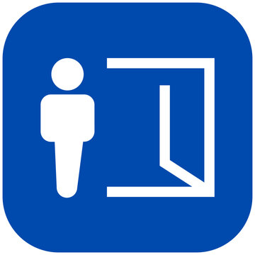Logout Icon Png Blue