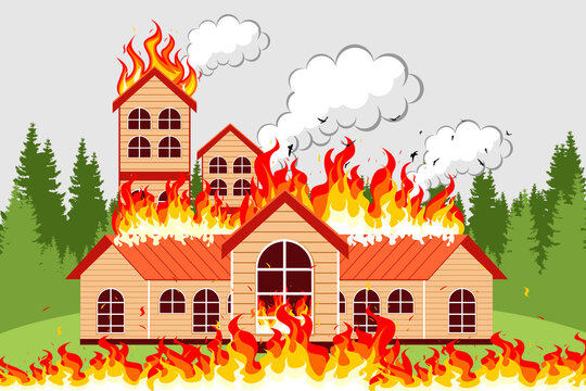 House On Fire Cartoon Images – Browse 23,478 Stock Photos, Vectors, and ...