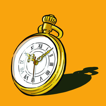 Pocket Watch Cartoon