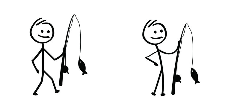 Fish Stick Figure