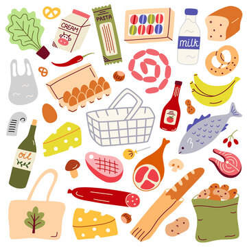 Grocery Items Clipart