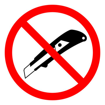 Box Cutter Safety Signs