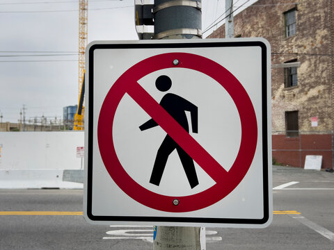 No Crossing Sign