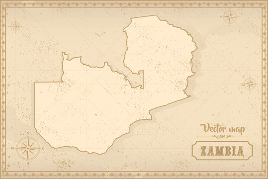 Blank Map Of Zambia