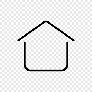 White Home Button Icon Png