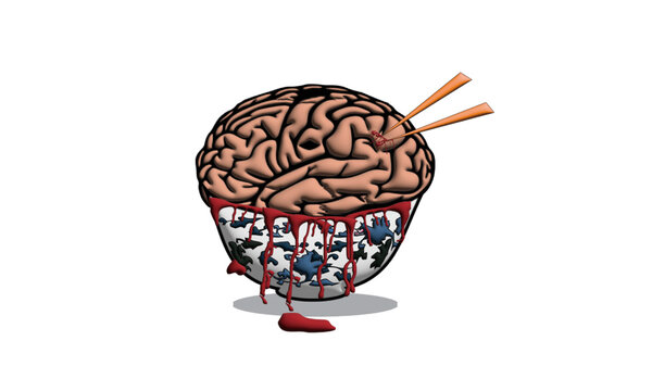 Cartoon Bloody Brains