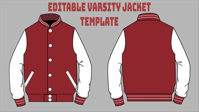 Varsity Jacket Template Images – Browse 2,554 Stock Photos, Vectors ...