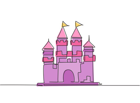 How To Draw A Princess Castle Step By Step