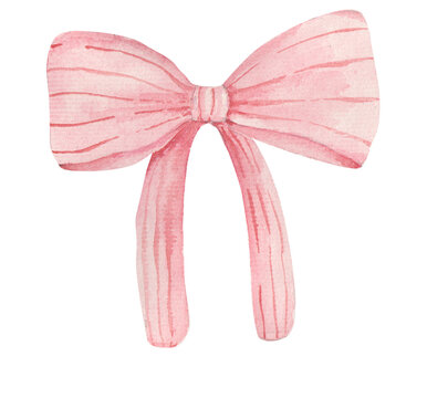 Baby Pink Bow Clipart