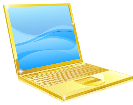 Gold Laptop Images – Browse 64,050 Stock Photos, Vectors, and Video ...