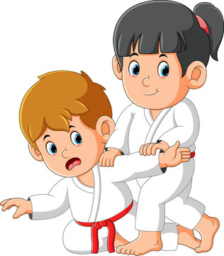 Judo Karate Clipart Image