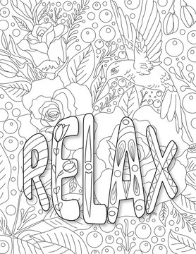 "Adult Coloring Pages" Images – Browse 2,722 Stock Photos, Vectors, and ...