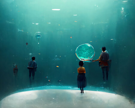 Ocean Abyss Looking Up