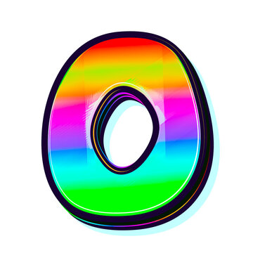 Colorful Letter O