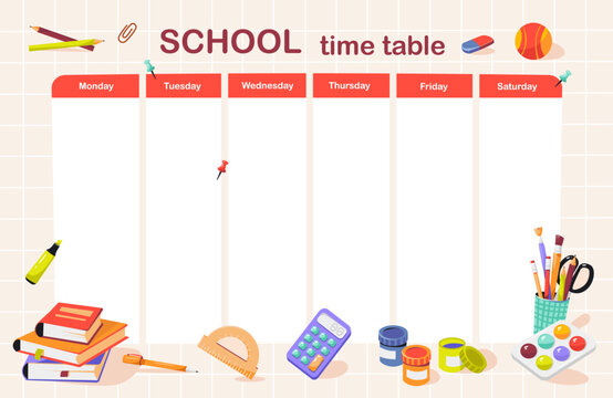 school table time