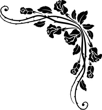 Scroll Vine Border Clip Art