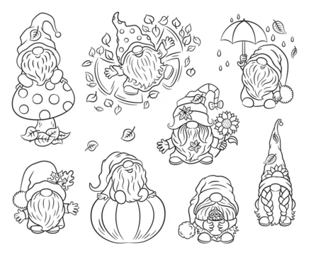 Scandinavian Gnome Coloring Pages