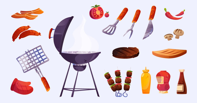 Bbq Food Cartoon