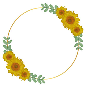 Sunflower Circle Border Images – Browse 2,604 Stock Photos, Vectors ...