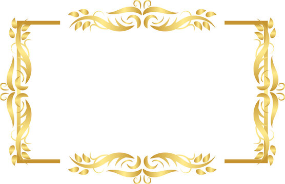 Elegant Gold Border Frame