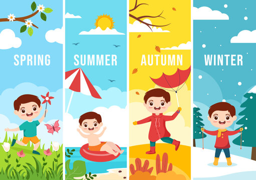 Different Seasons Pictures For Kids