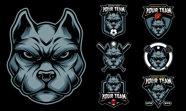 Dog Baseball Logo
