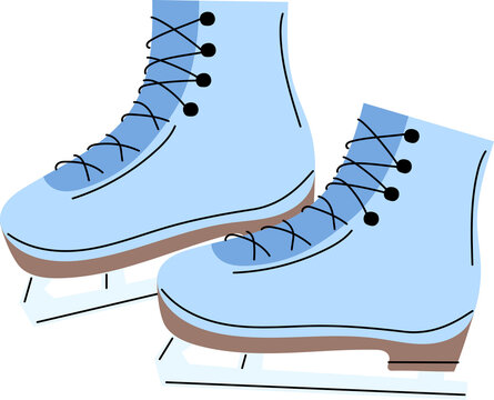 Ice Skating Shoes Clipart