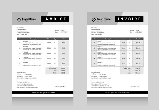 "Invoice Template" Bilder – Durchsuchen 3,073 Archivfotos ...