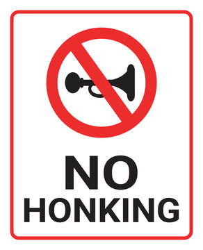 No Honking Sign