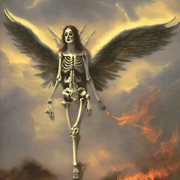 Skeleton With Wings Images – Browse 42,470 Stock Photos, Vectors, and ...