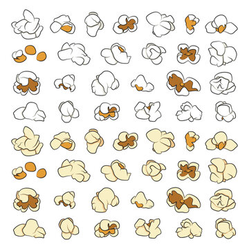 Popcorn Kernel Drawing