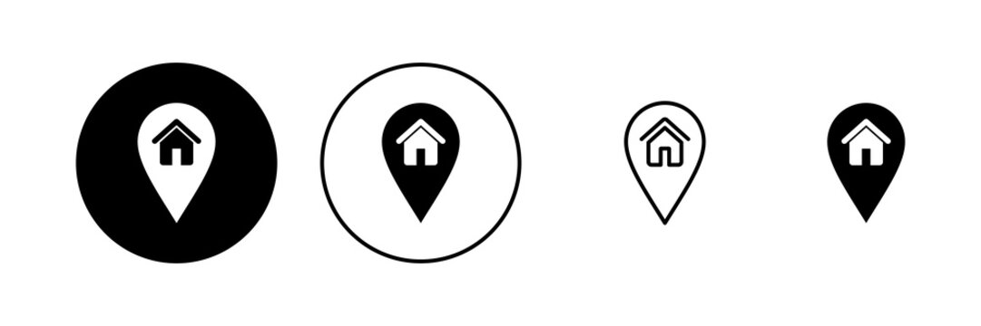 Address Icon Black And White