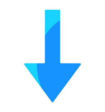 Blue Arrow Down Png