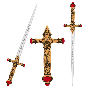 Godric Gryffindor Sword Drawing