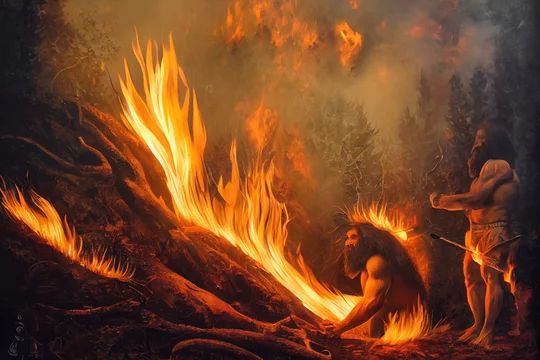 Discovery Of Fire By Early Man Pictures