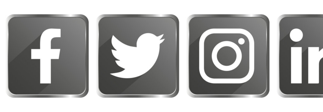 Facebook Twitter Instagram Buttons