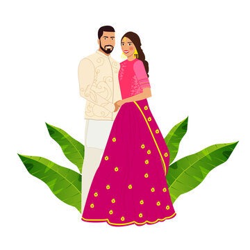 Indian Wedding Cartoon Images – Browse 6,498 Stock Photos, Vectors, and ...