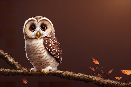 Cute Owl Desktop Background