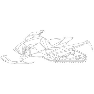 Snowmobile Drawings
