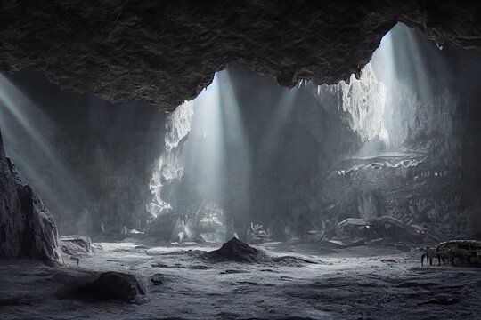 Huge Cave With Underground Lake