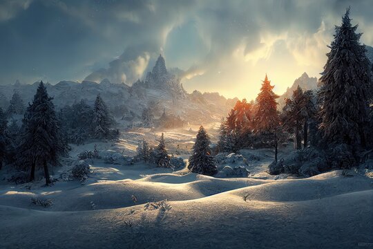 Winterscape Images – Browse 1,506 Stock Photos, Vectors, and Video ...