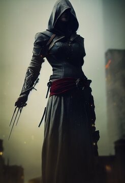 Hooded Woman Assassin